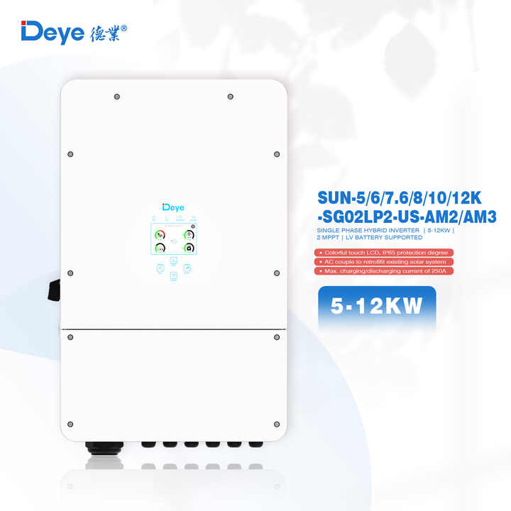 Deye 8kW High Voltage Solar Inverter Advanced Efficiency with 100 ...