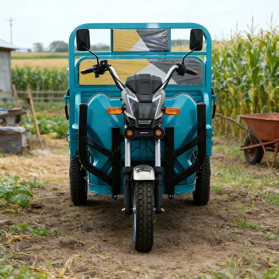ELK Open Body Electric 3 Wheel Farm Tricycle 60V 500W Motor 50-70km ...
