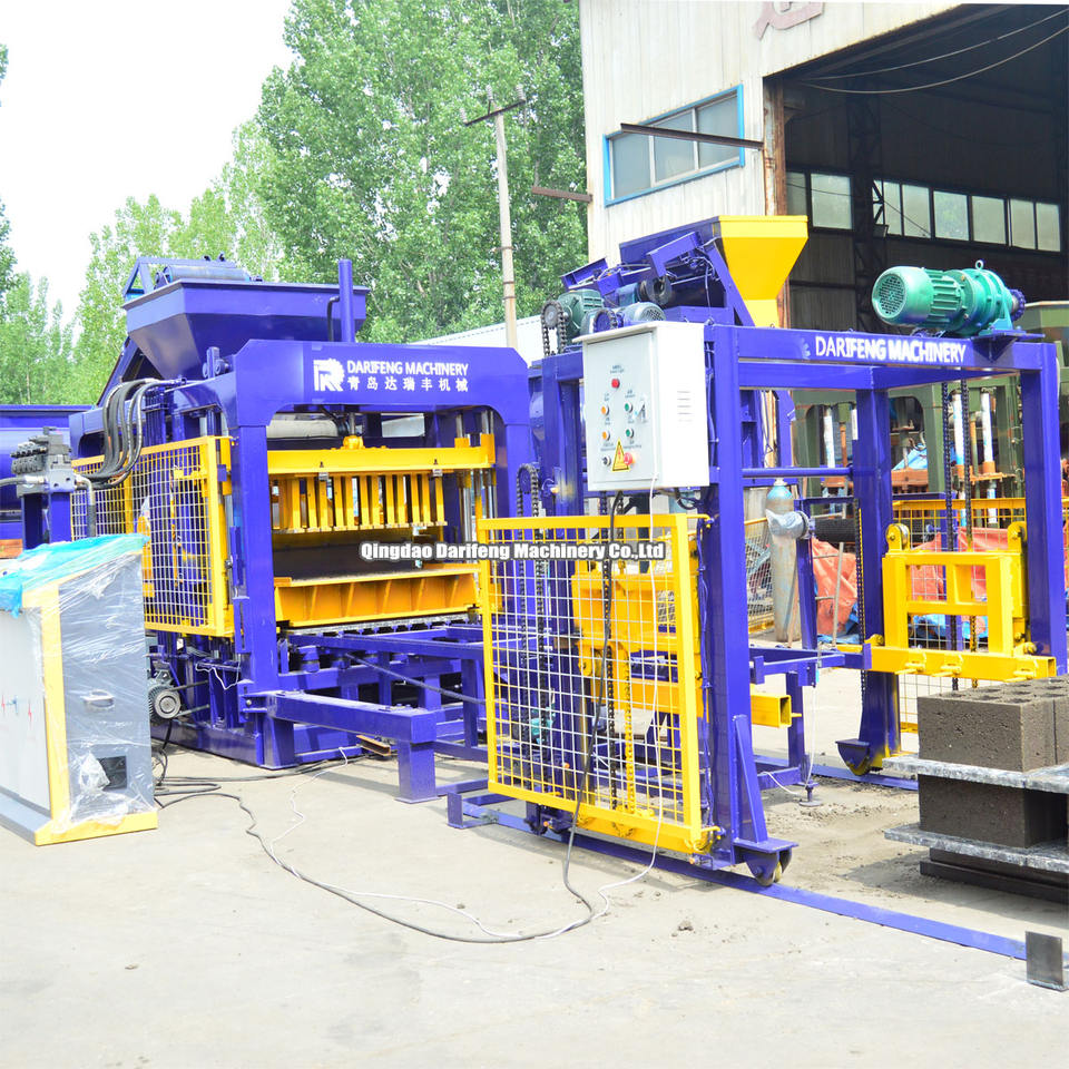 Qt8-15 Hydraulic Hollow Cement Brick Making Machine Cement Block Making ...