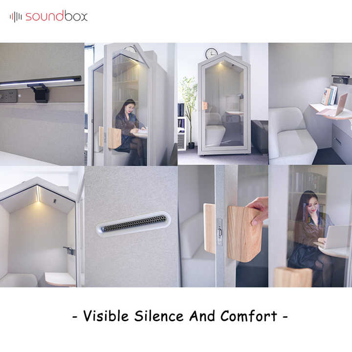 Soundproof Home Office Pod - Privacy and Noise Reduction