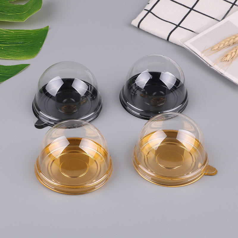50pcs Clear Plastic Mini Mooncake Boxes - Perfect for Desserts