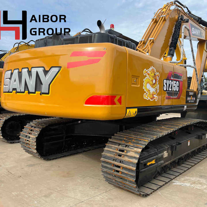 Used SANY SY215C SY135C Excavator 20Tons Medium Construction Equipment ...