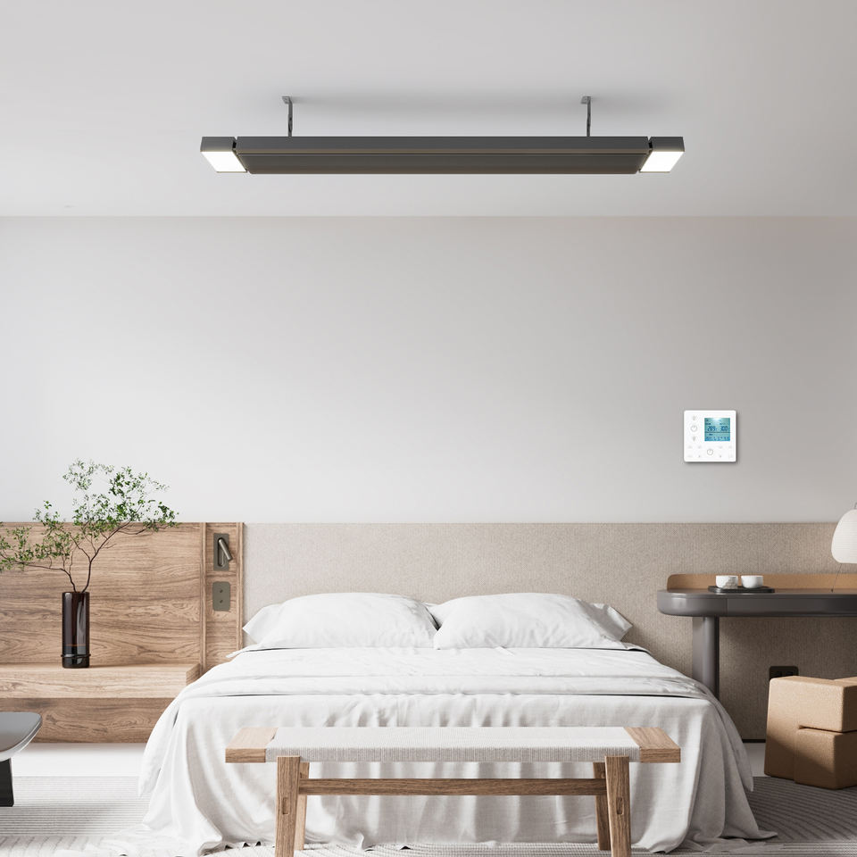Pergola Heater Smart Thermostat 1800W Infrared Bar Warmer with Dual ...
