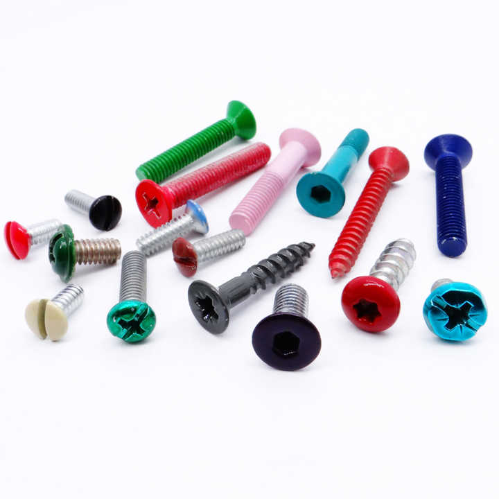 Guangdong Manufacturer Colored Screws Pink Green Painted Screws Custom ...