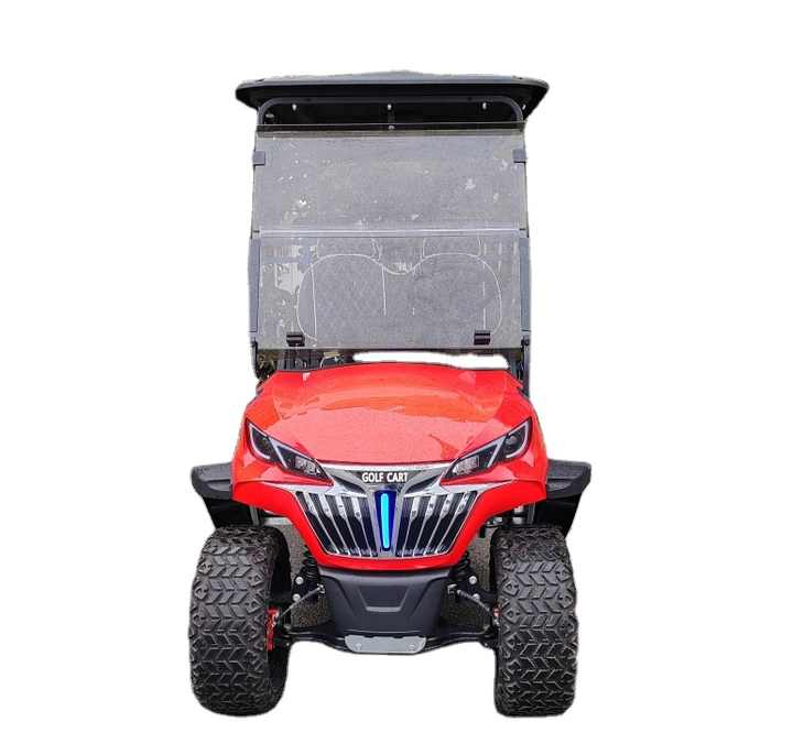 6 Seats Lifted Golf Carts Electric with Touch Screen Blue Booth ...