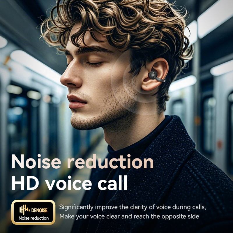 M100 LCD Touch Screen Earclip TWS Earphones ENC Noise Cancelling OWS ...