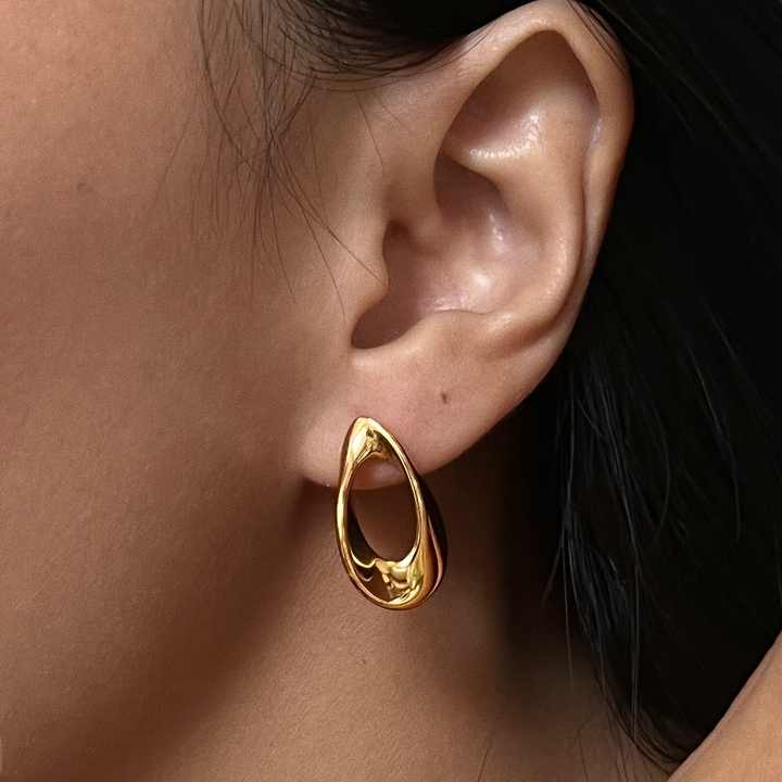 2024 Dazan New 18k Gold Plated Unique Hypoallergenic Stainless Steel ...
