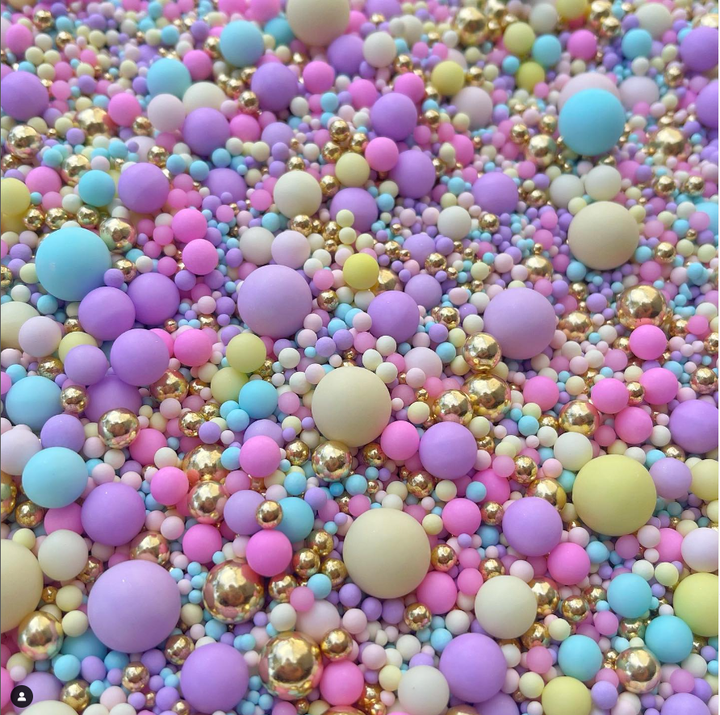 Hot Sale Edible Metallic Sprinkles Solid Sugar Beads for Cake ...