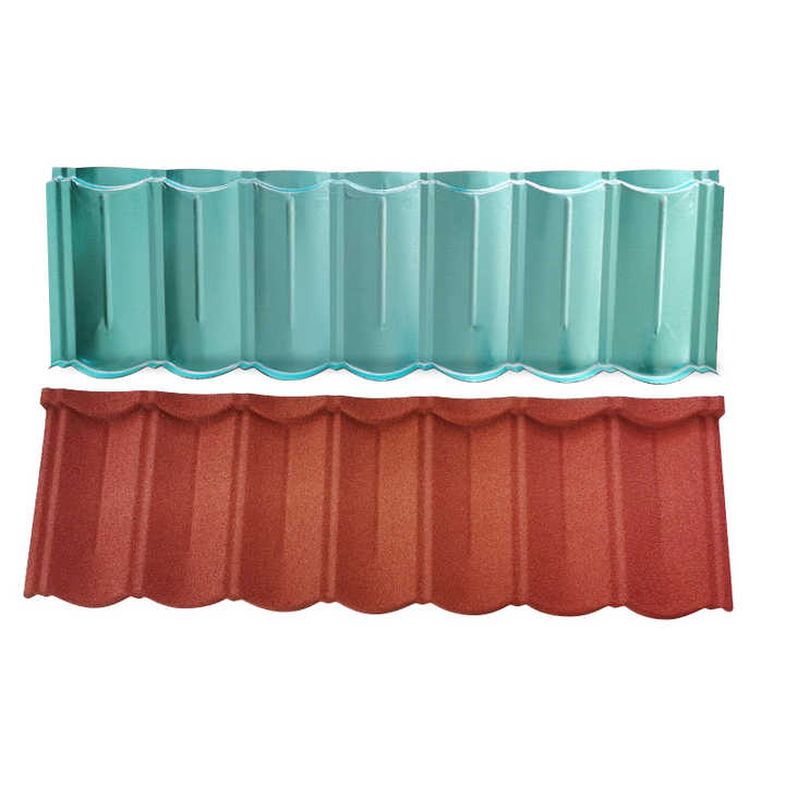 A-Class Fireproof Stone Coated Metal Roofing Tiles Heat Resistant ...