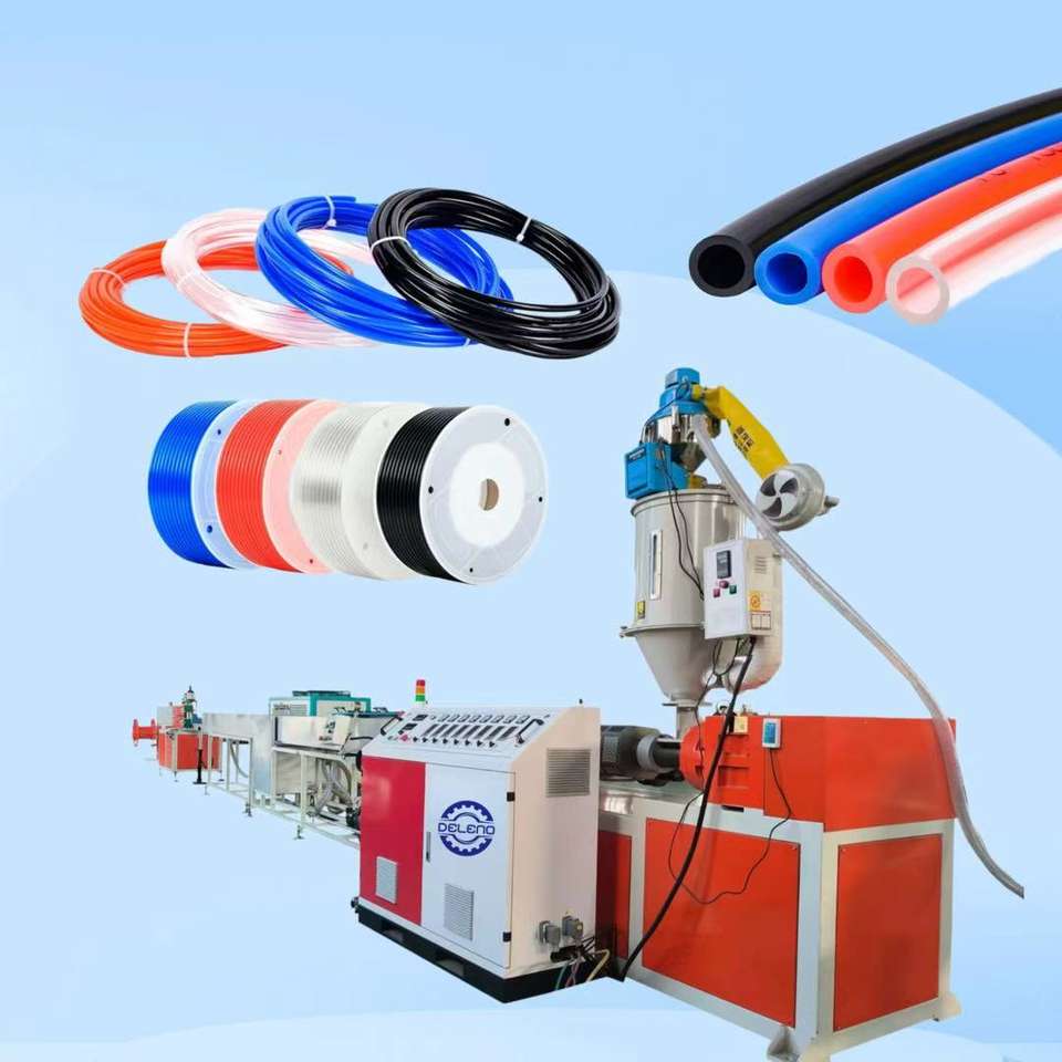 Polyurethane PU Pneumatic Hose Making Machine with Single Screw Bearing ...