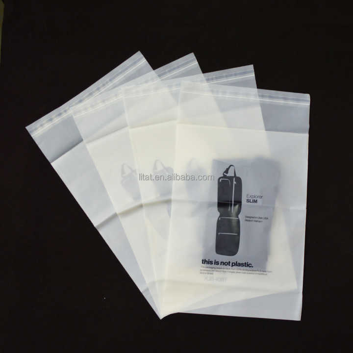 Biodegradable Cornstarch Bags - Customizable Garment Packaging