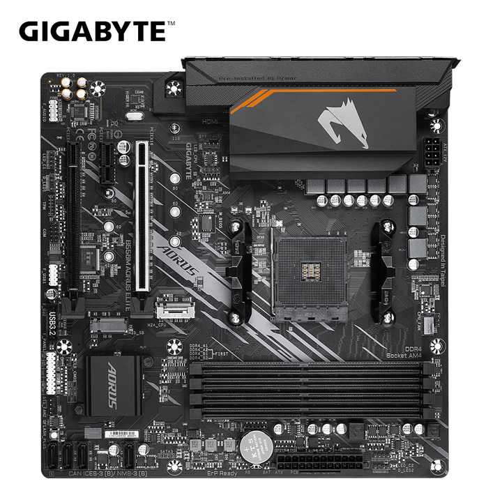 Gigabyte B550M Mainboard AM4 DDR4 128GB for Gaming & Office