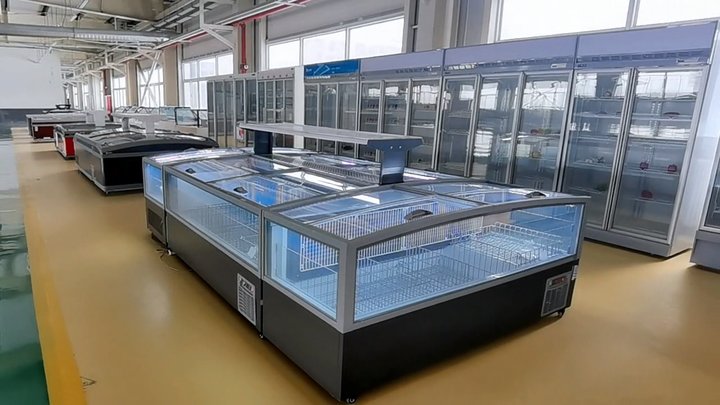 Auto Defrost Combined Horizontal Chest Freezers Ice Cream Refrigeration ...