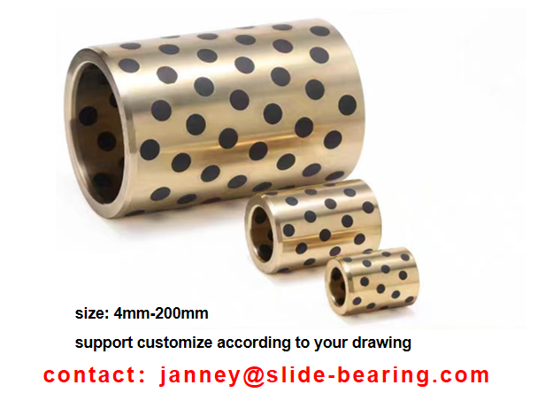 Bronze Slide Bearing Injection Molding Graphite Brass Bushing