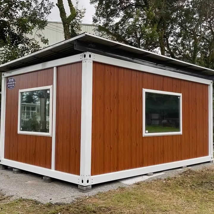 Glass Wall Container Homes Prefab Tiny Office Modular House Movable ...