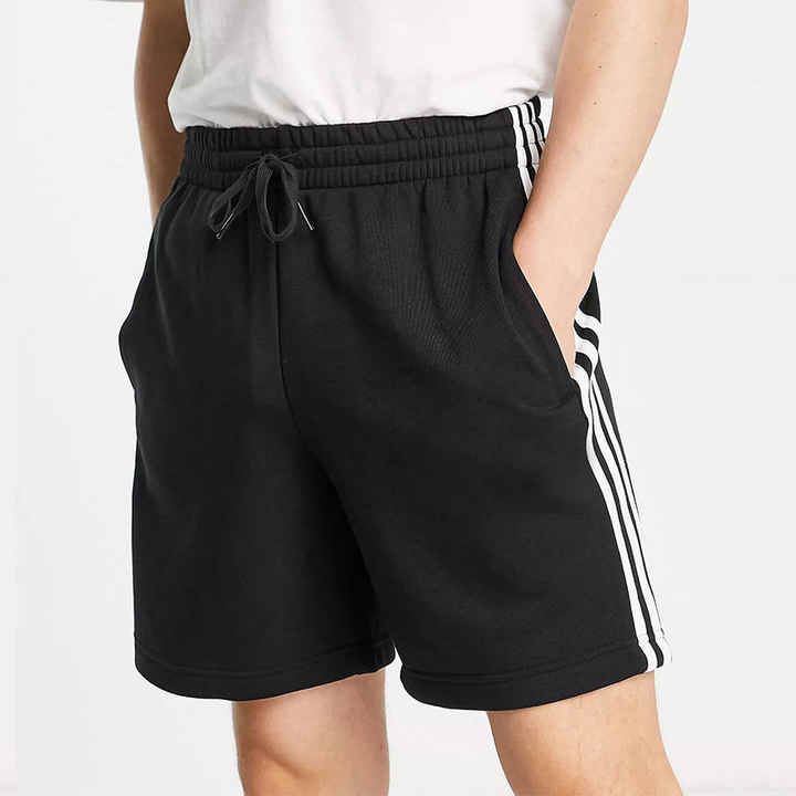 Custom Logo Classic Fashion Drawstring Striped Shorts 100% Cotton Gym ...