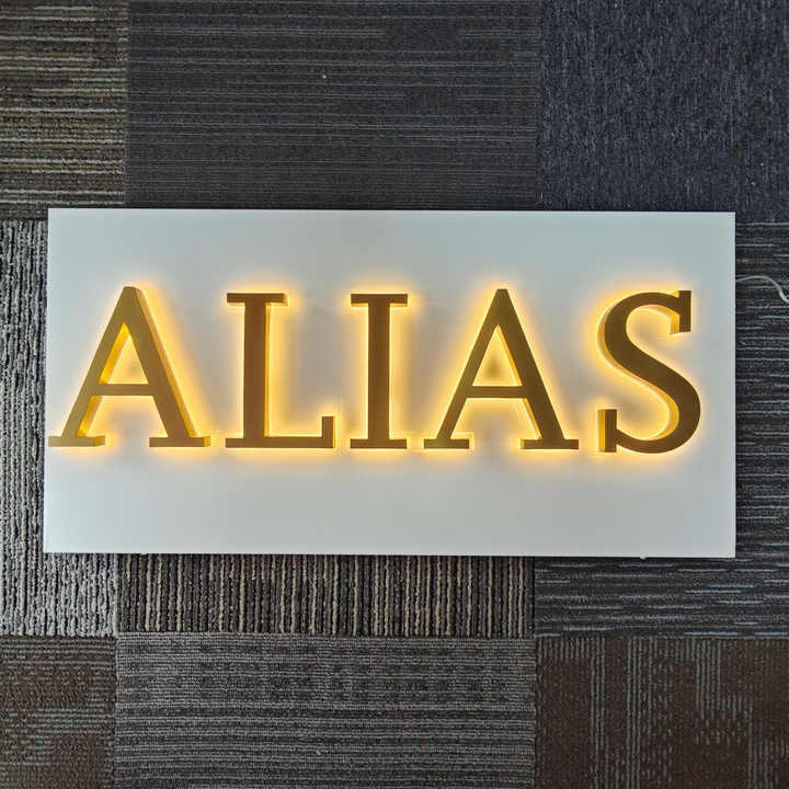 Custom 3D Glass LED Letters Brand New Backlit Commercial Architectural ...