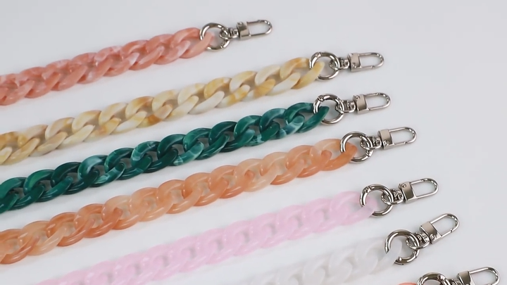 Wholesale Factory Custom Long Wrist Acrylic Mobile Phone Straps Chain ...
