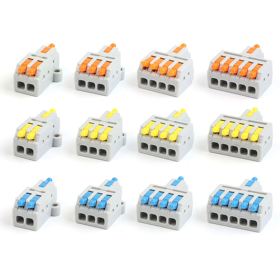 1 to Multiple Out Lever Wiring Connector Fast Compact Splicing ...