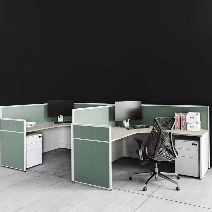 Modern Luxury Cubicle Workstation Desk for 6 Person Office