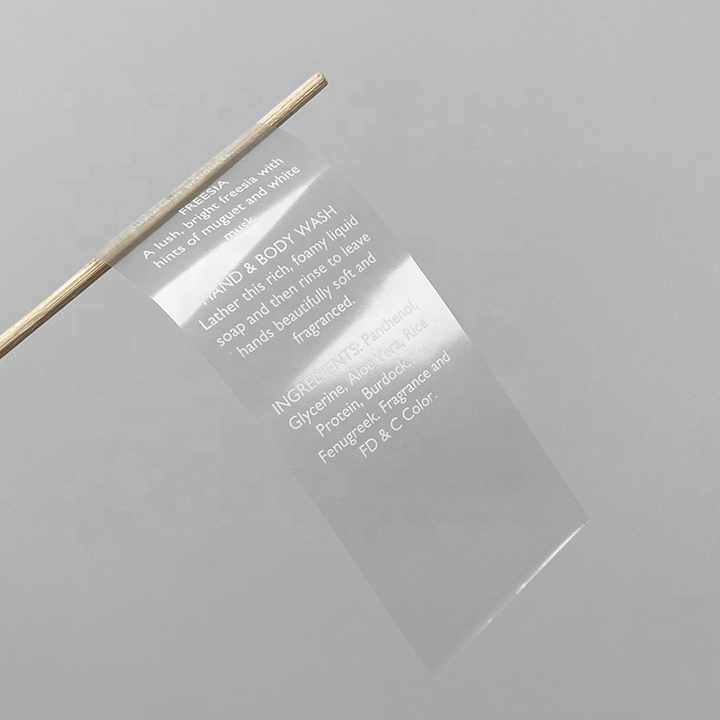 Customized Printing Clear Sticker Label Waterproof