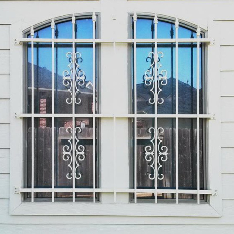 Decorative Iron Window Bars - Modern Style, Custom Steel Design