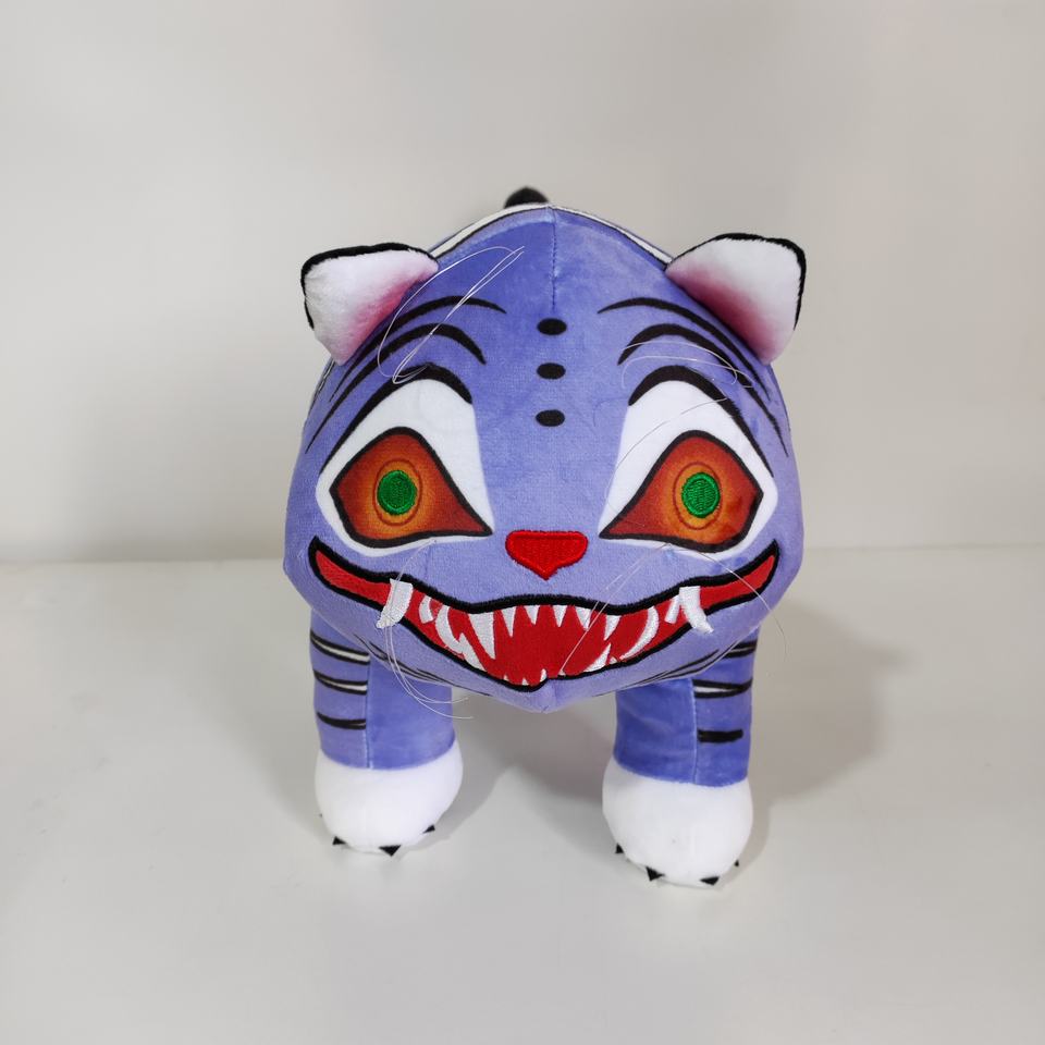 K-Pop Demon Hunters Blue Tiger Plush Toy - Soft Stuffed Animal Cartoon ...