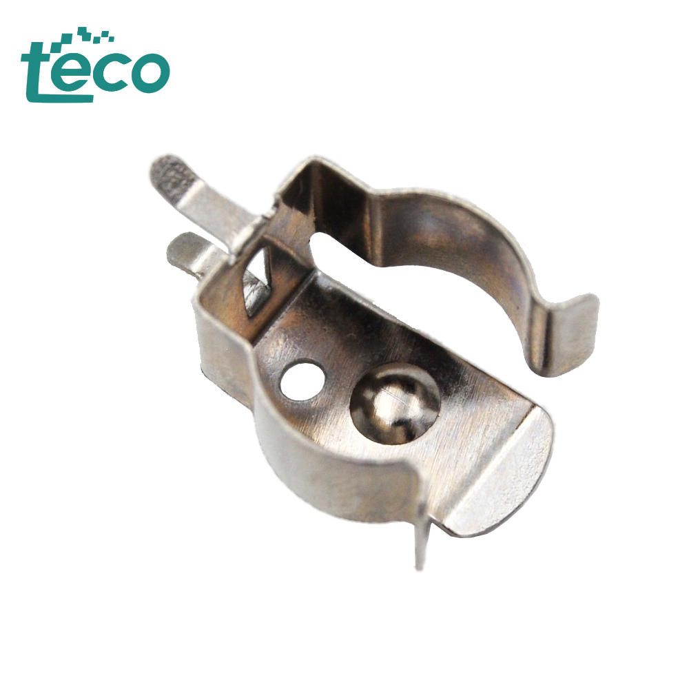 Factory custom small metal stamping SMD/SMT AAA battery holder spring ...