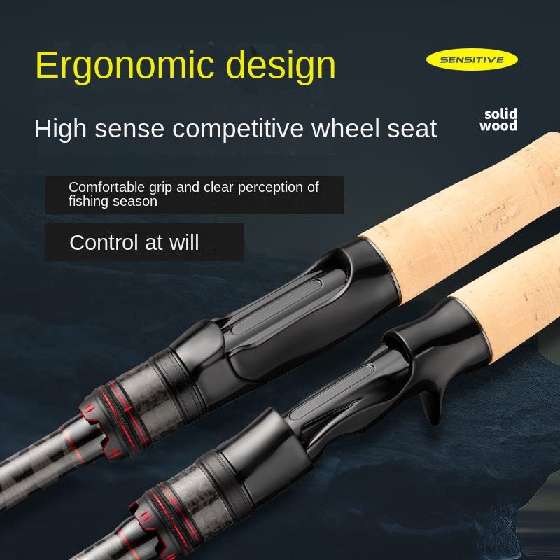 Worm Rod Black Pit Carp Bottom Fishing FAST Action Full Fuji Guide Ring ...