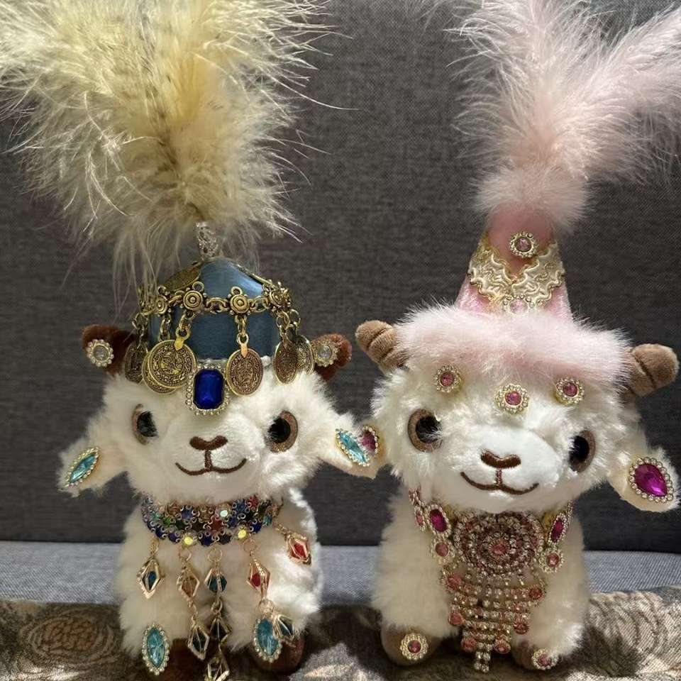 Xinjiang Little Lamb Wool Plush Toy 14cm Xinjiang Ethnic Style Wealthy ...
