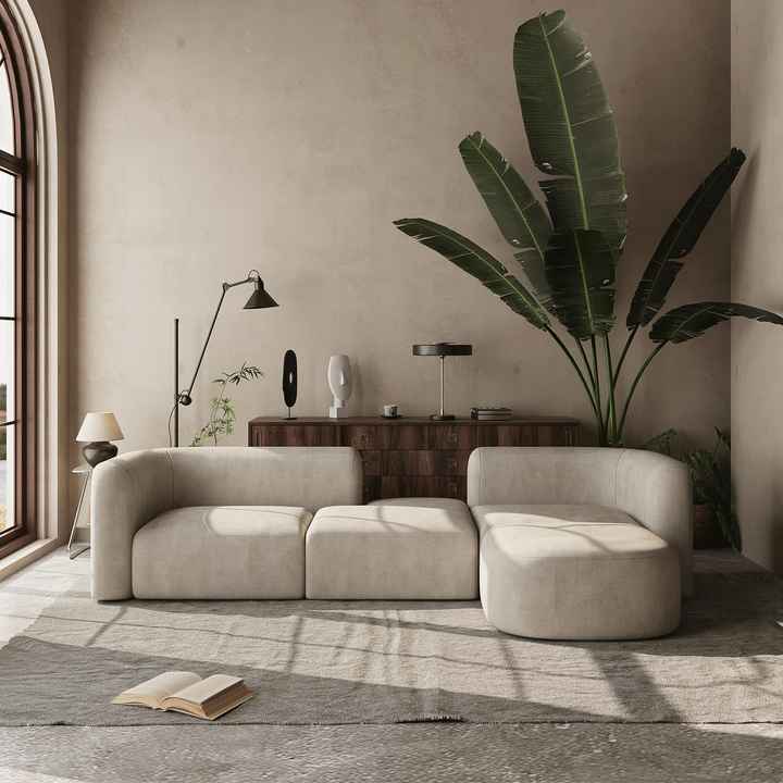 Customized Large Size Compressible Foam Sponge Filled Sectional Bedroom ...