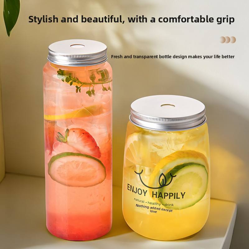 Disposable PET Milk Tea Bottle Drink Fruit Tea Coffee Beverage Bottle ...