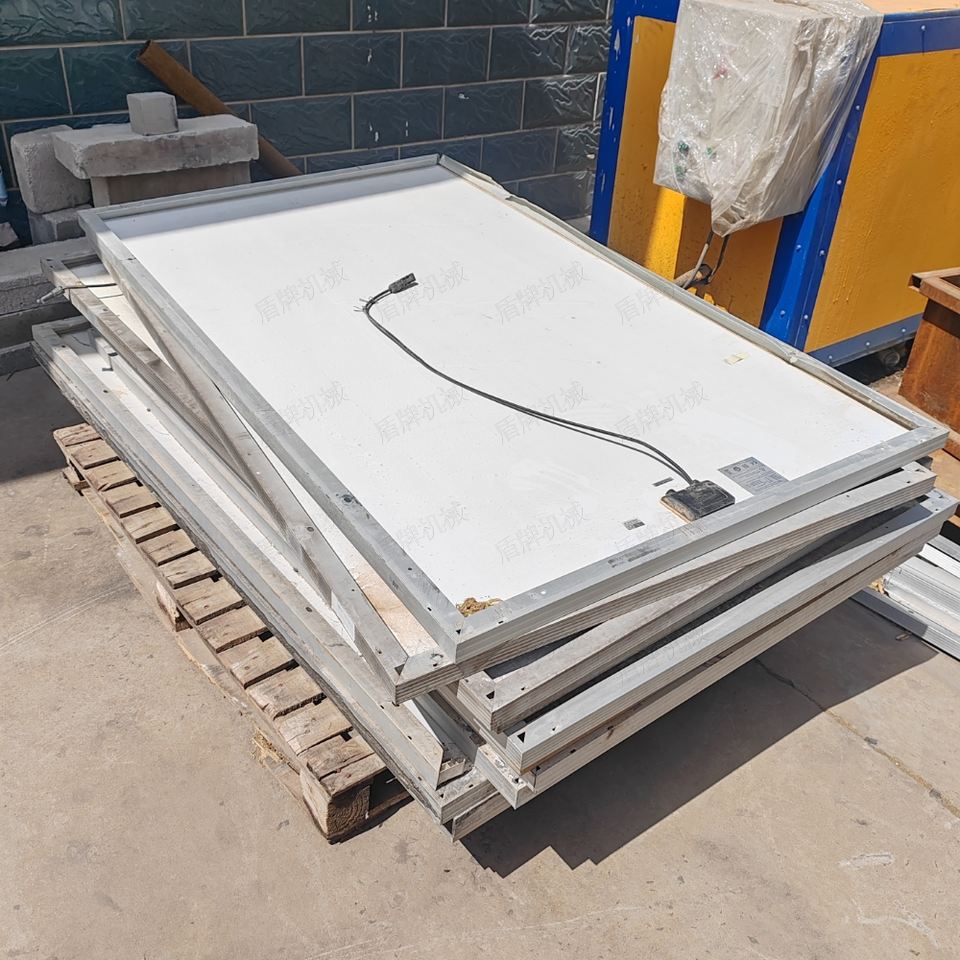 High Efficiency Aluminum Solar Panel De-framing Machine Metal Recovery ...
