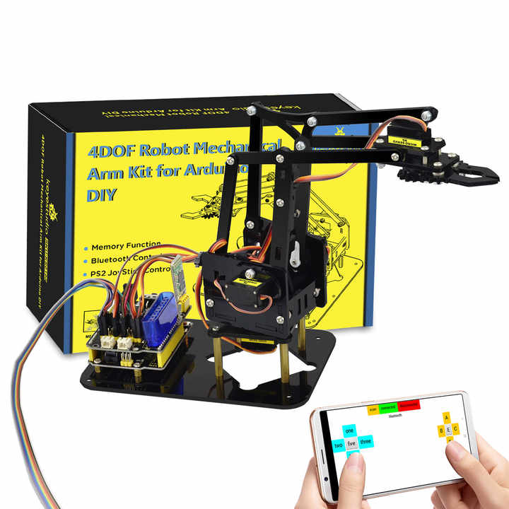 STEM 4DOF Arduino Robot Arm Kit - Educational DIY Robotics & ODM
