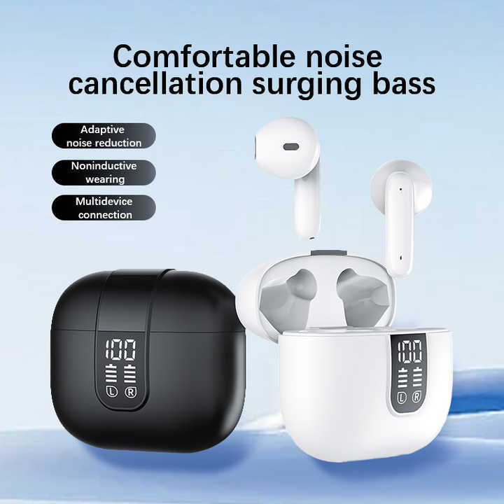 TWS Wireless Earbuds Digital Display Battery Bluetooth Earbud Noise ...