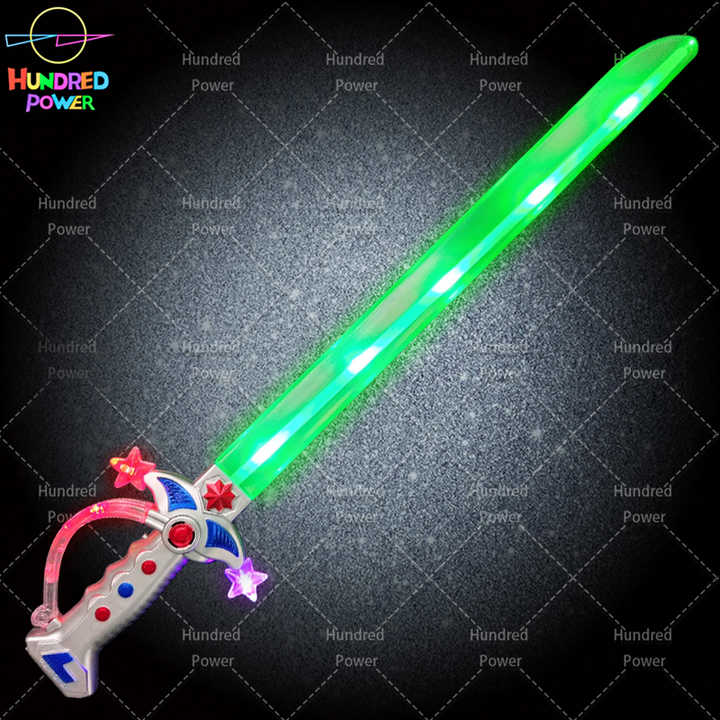 Flashing Cosplay Kids LED Pirate Swords Light up Saber Sword Knife ...
