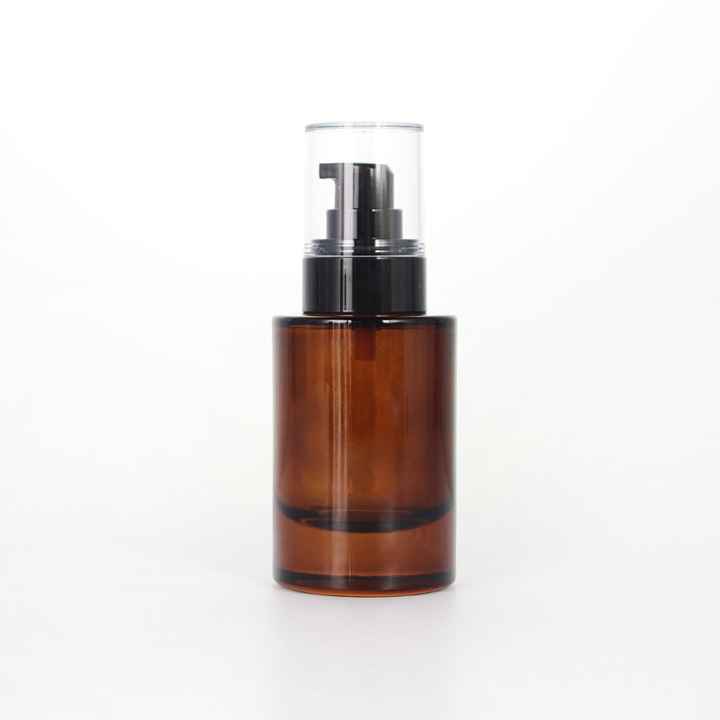 Sustainable Cosmetic Packaging - Refillable Glass Lotion Bottle
