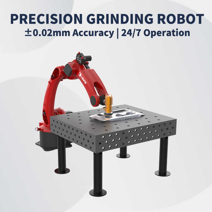 6 Axis Robotic Grinding Arm with Smart Force Control for Uneven Surface ...