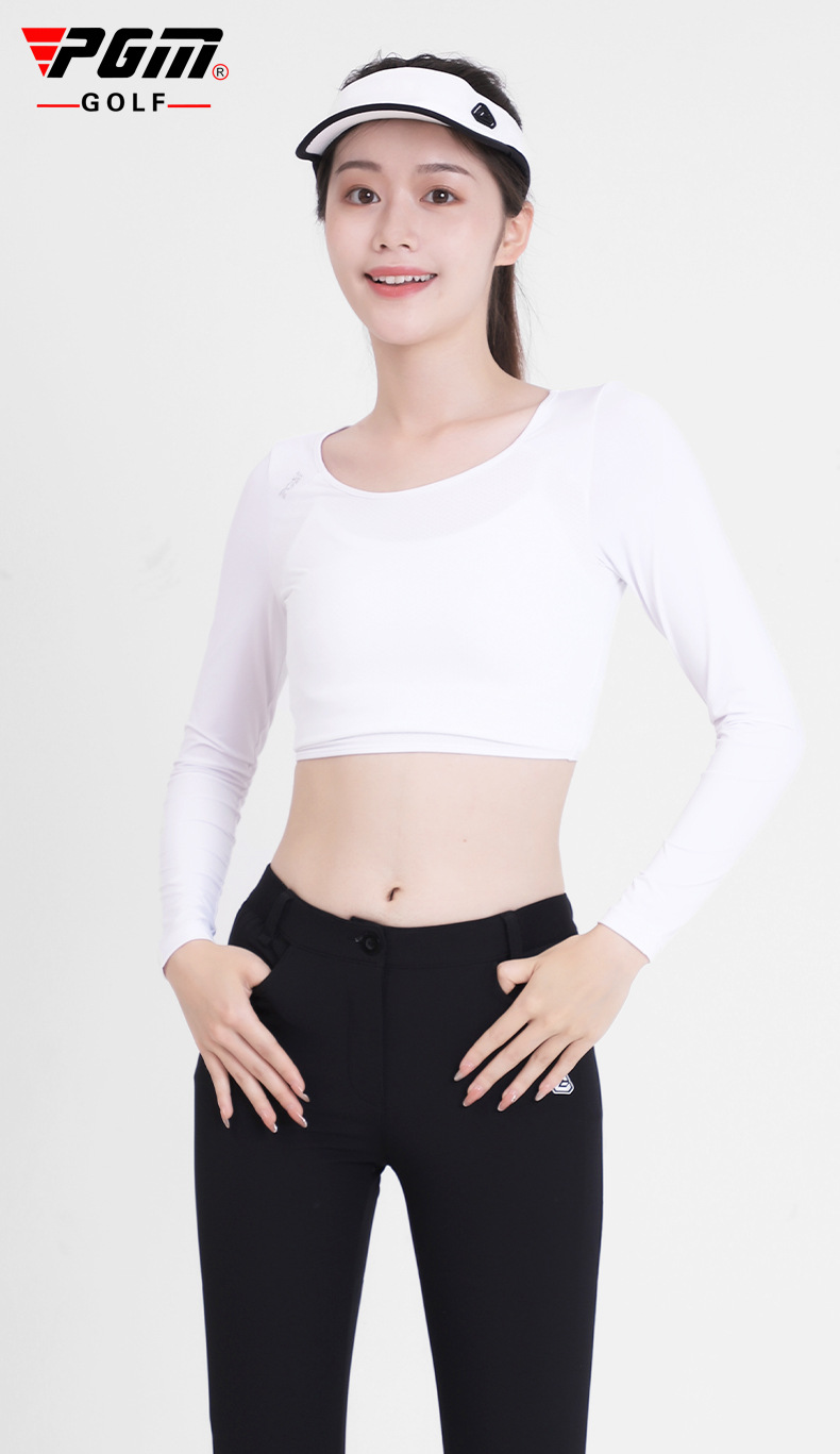 PGM YF314 bulk golf t-shirts polyester breathable sun protection golf shirts for ladies-企业官网
