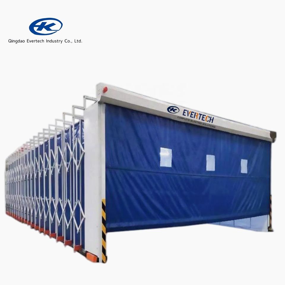 Mobile Retractable Spray Booth with LED & Explosion Proof Lighting and ...