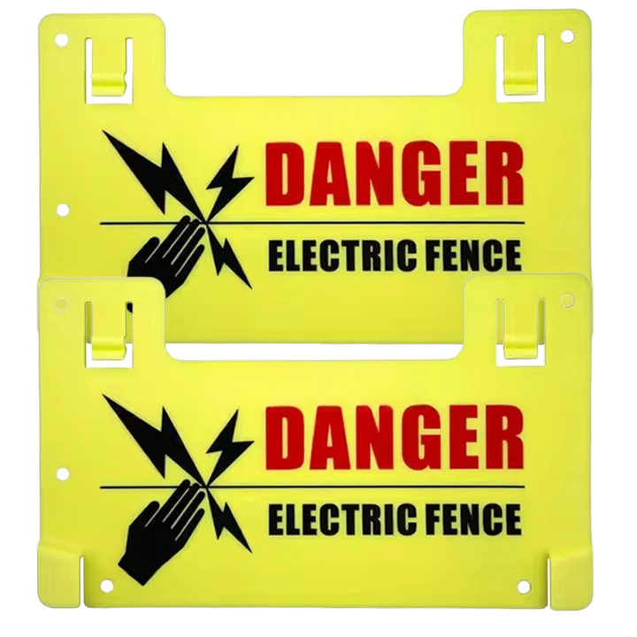 Electric fence big warning signs factory sale plastic multi-language ...