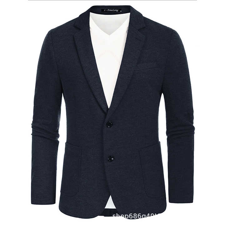 Wholesale Men's Suits & Blazer Jacket Business Casual Solid Latest Men ...