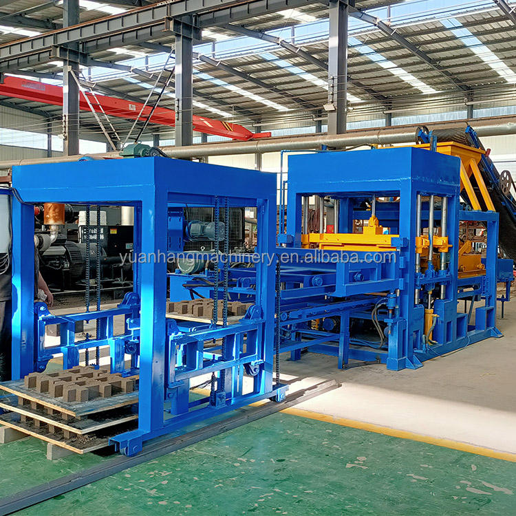 Fully Automatic Brick Making Machine Cement Hollow Concrete Block ...