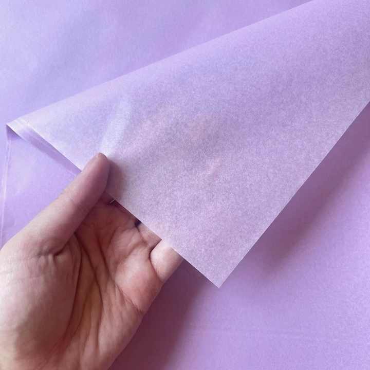 17gsm Light Purple Lilac Colored Tissue Paper 50*75cm 1 Carton ...