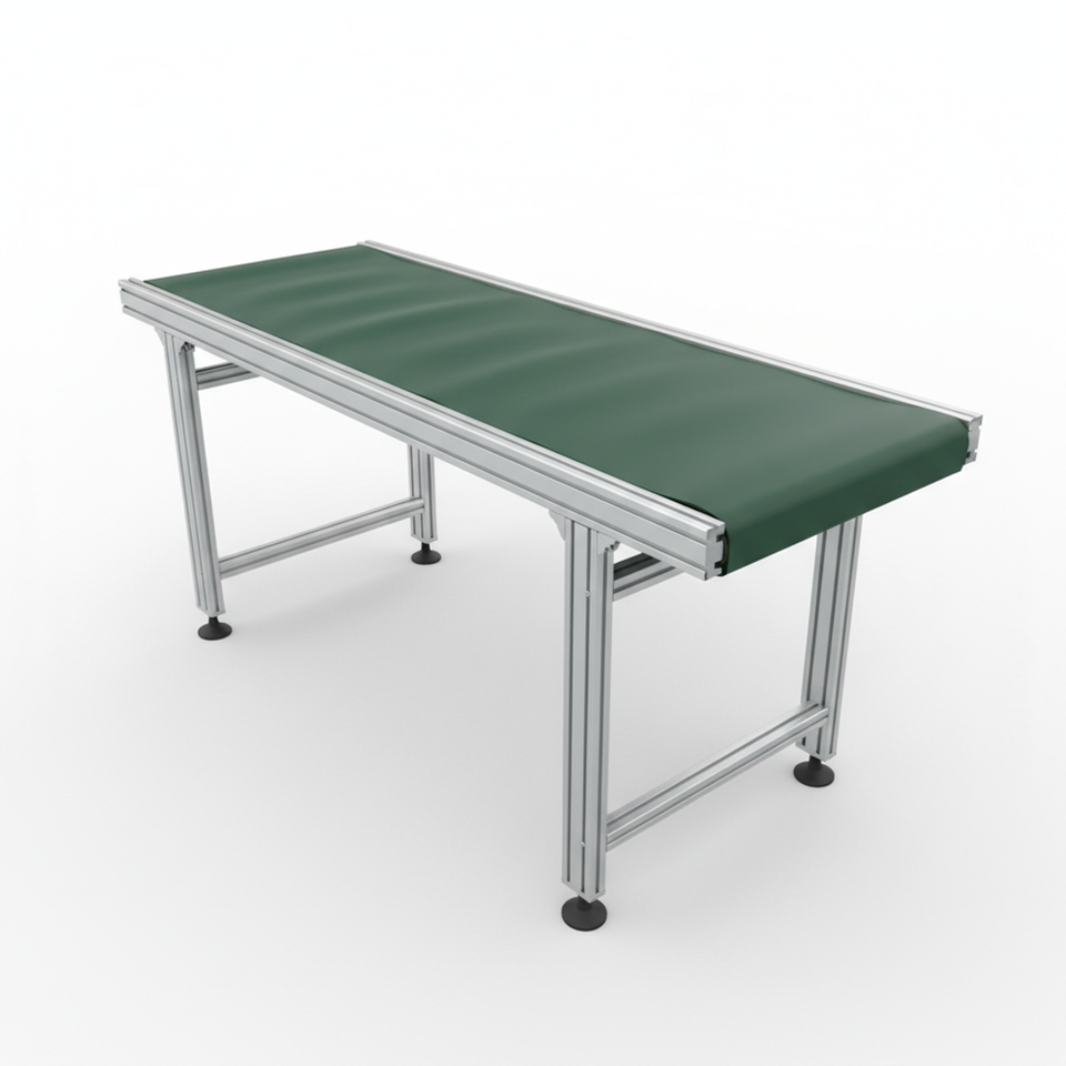 Adjustable Speed Control Automatic PVC Conveyor Belt With Aluminum ...