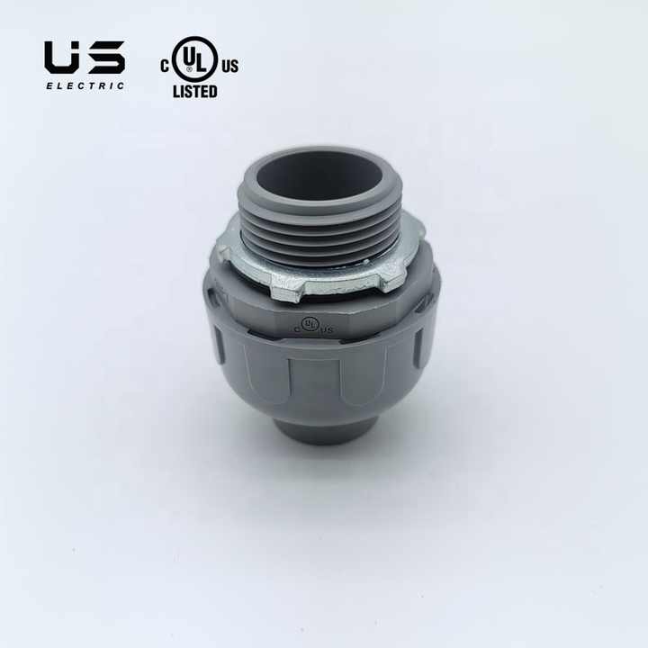 Waterproof PVC Liquid Tight Conduit Connectors Nylon Non-Metallic Straight Electrical Fittings ...