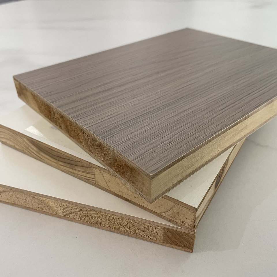 Block Board Melamine Faced 4x8ft Fir Chestnut Core Solid Wood Board for ...