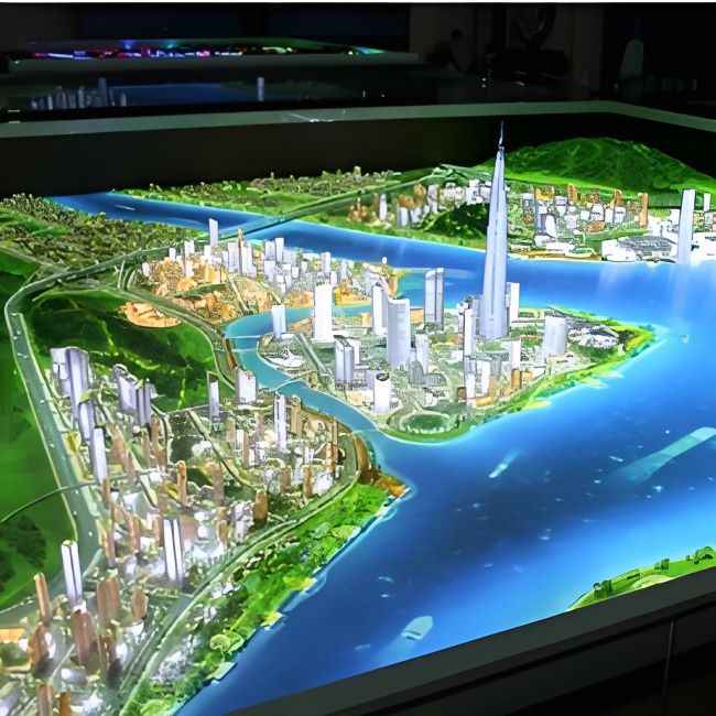 Sand Table Model of Urban Planning - Custom Architectural Scale Models