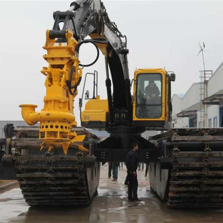 Amphibious Mini Excavator with Cummins Engine Water Moving Crawler ...