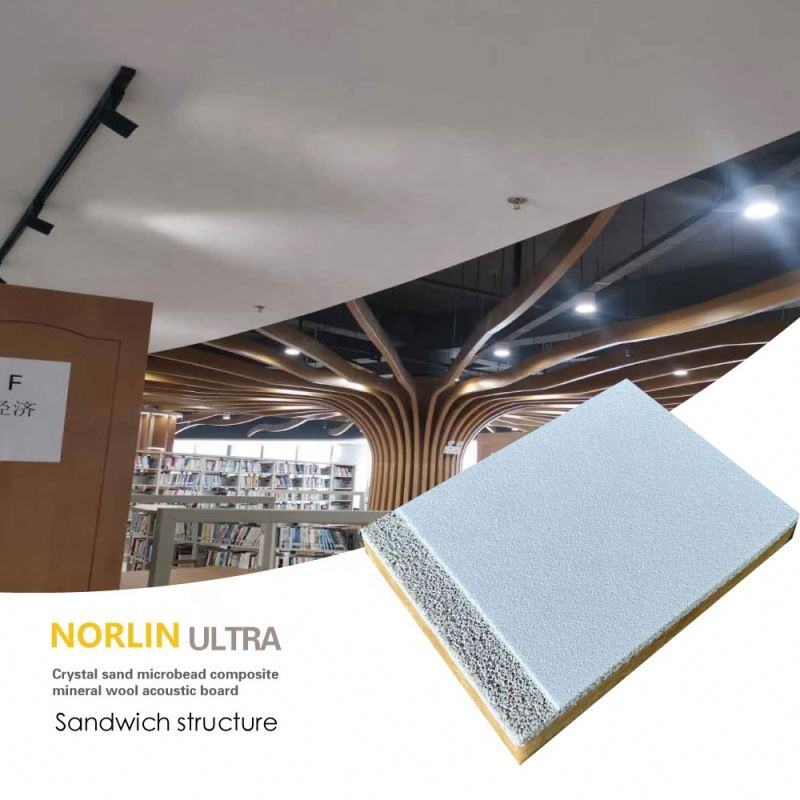 Acoustic Spray Ceiling Monolithic Hexagon Panel Fiberglass Sound ...
